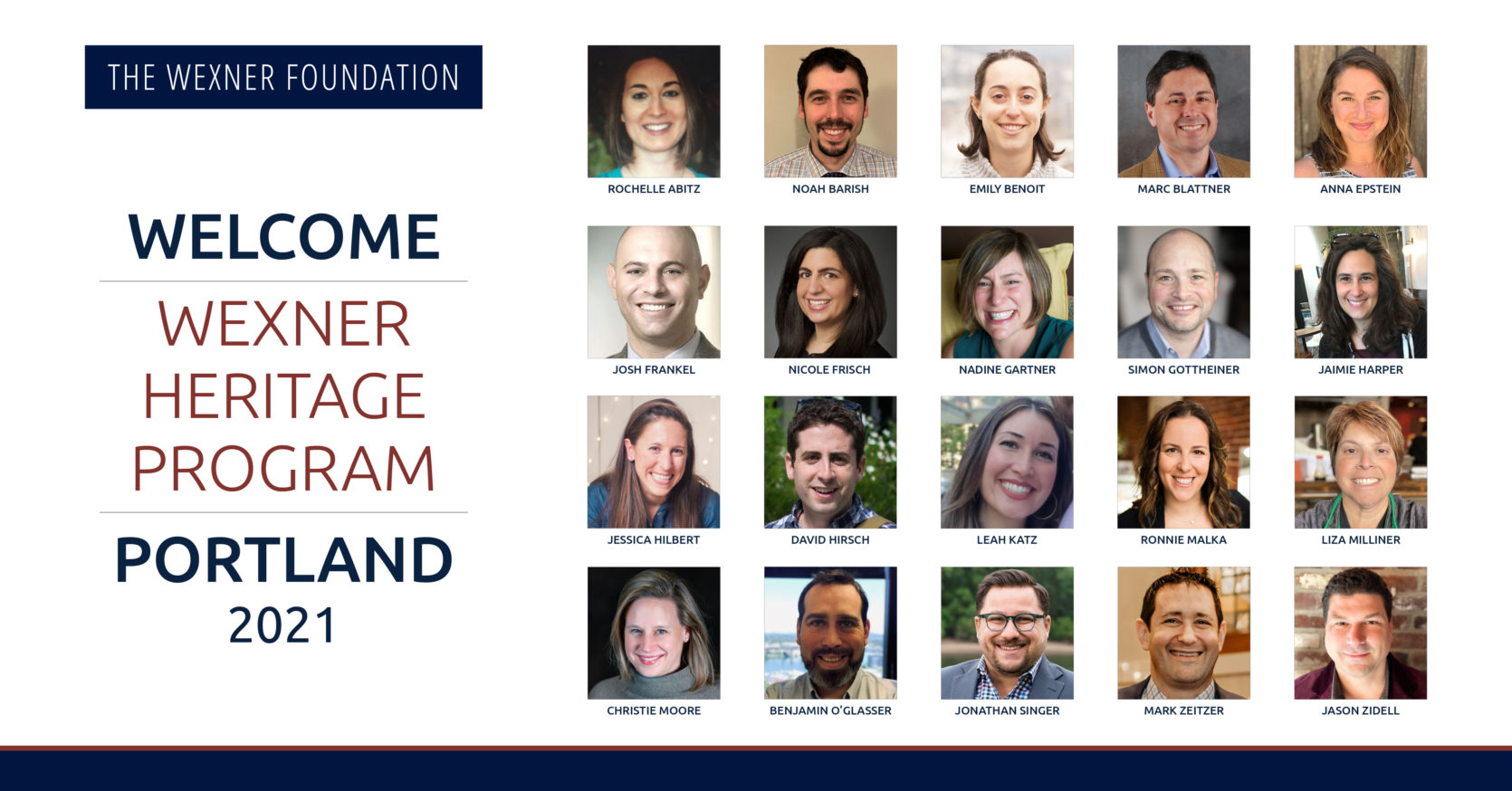 Three Wexner Heritage Program Cohorts Announced