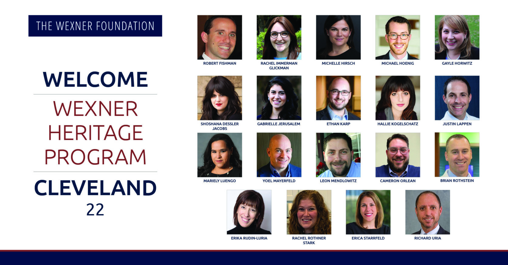 Wexner Heritage Program Announces 2022 Cohorts – The Wexner Foundation
