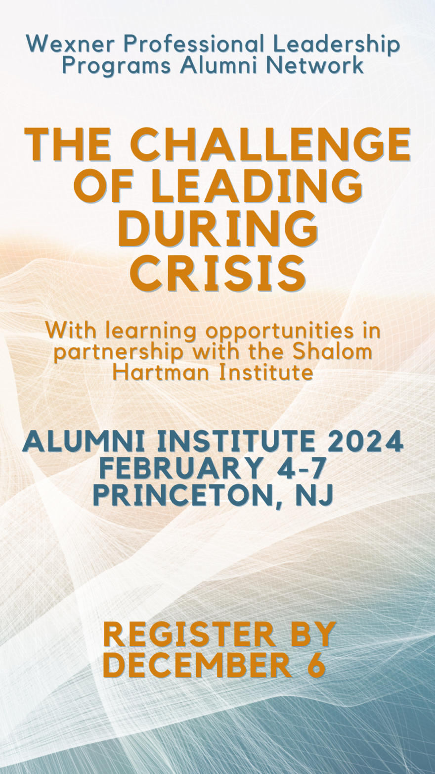 Professional Leadership Programs Alumni Institute 2024 – The Wexner ...